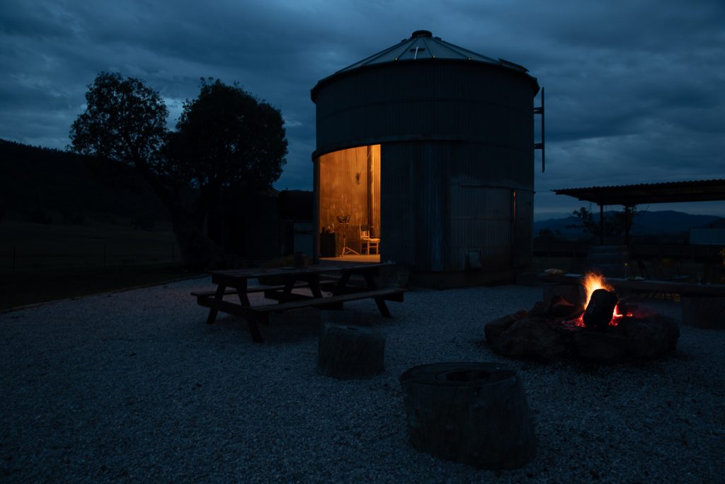 You can sleep in a converted silo on this farm stay near Mudgee