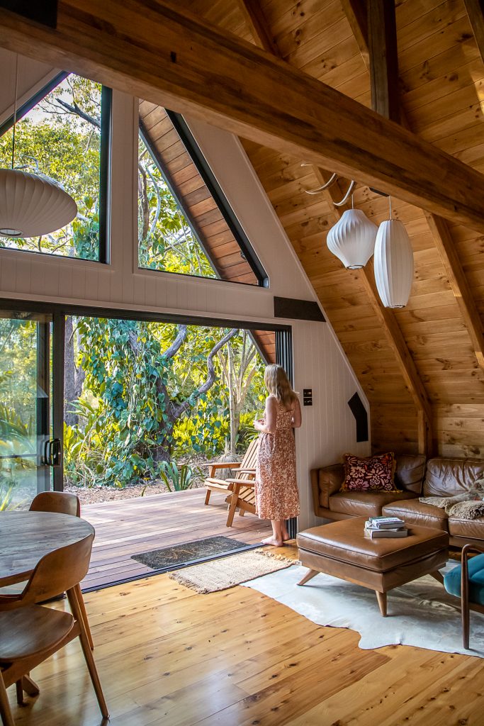 Eh Frame is a modern A-frame with a mid century twist in Noosa National ...